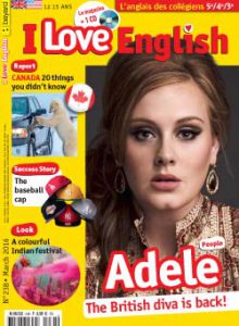 Adele, the British diva is back! I Love English, mars 2016, n°238