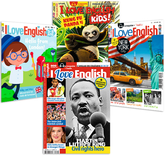 I Love English, magazines en anglais à partir de 5 ans
